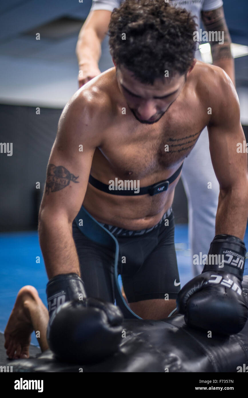 MMA fighter training Stock Photo - Alamy