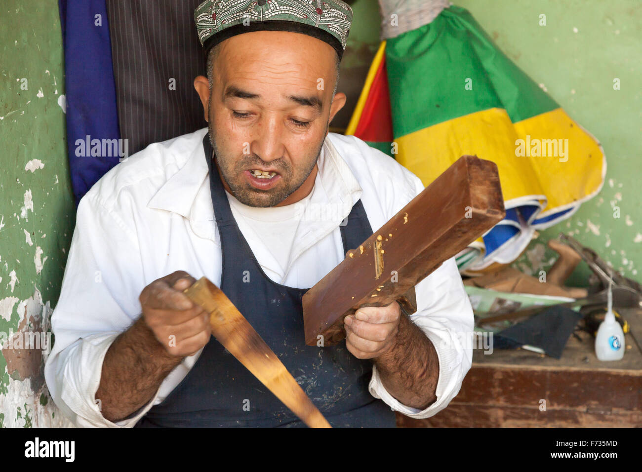 Music instrument made by hand, Kashgar Old Town, Xinjiang Autonomous ...