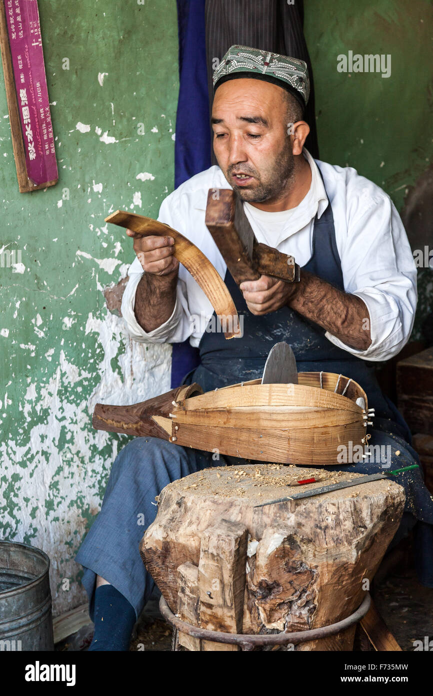 Music instrument made by hand, Kashgar Old Town, Xinjiang Autonomous ...