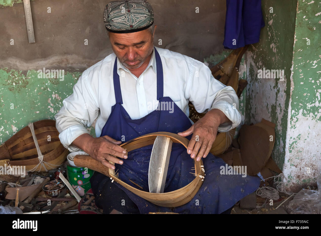 Music instrument made by hand, Kashgar Old Town, Xinjiang Autonomous ...