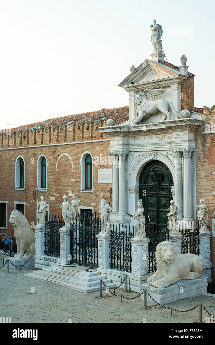 The entrance of the Arsenale, Venice, Italy Stock Photo - Alamy