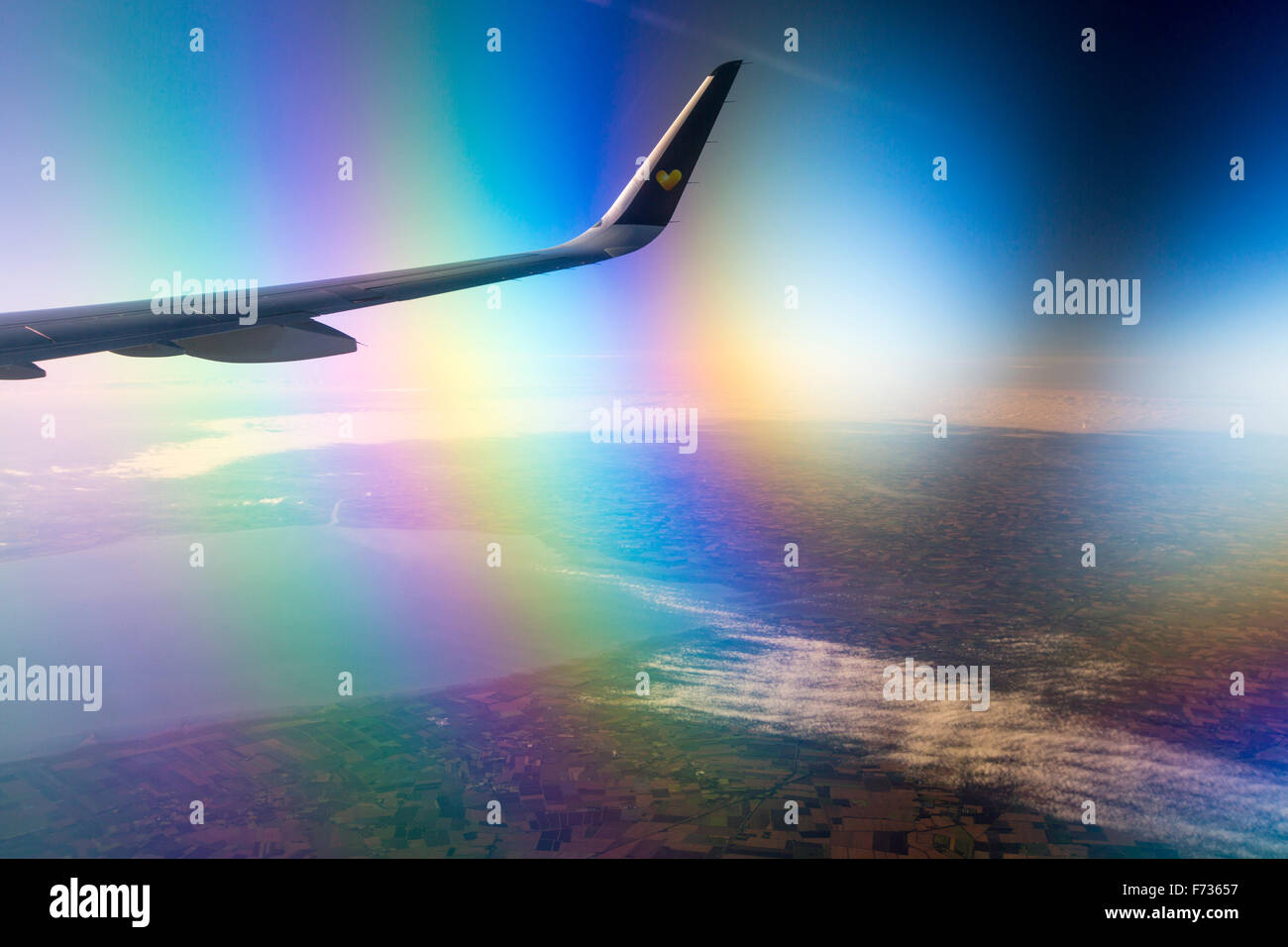 Looking down onto The Wash on the East coast of the UK Stock Photo - Alamy