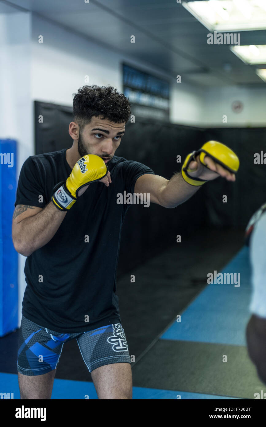 MMA fighter training Stock Photo - Alamy