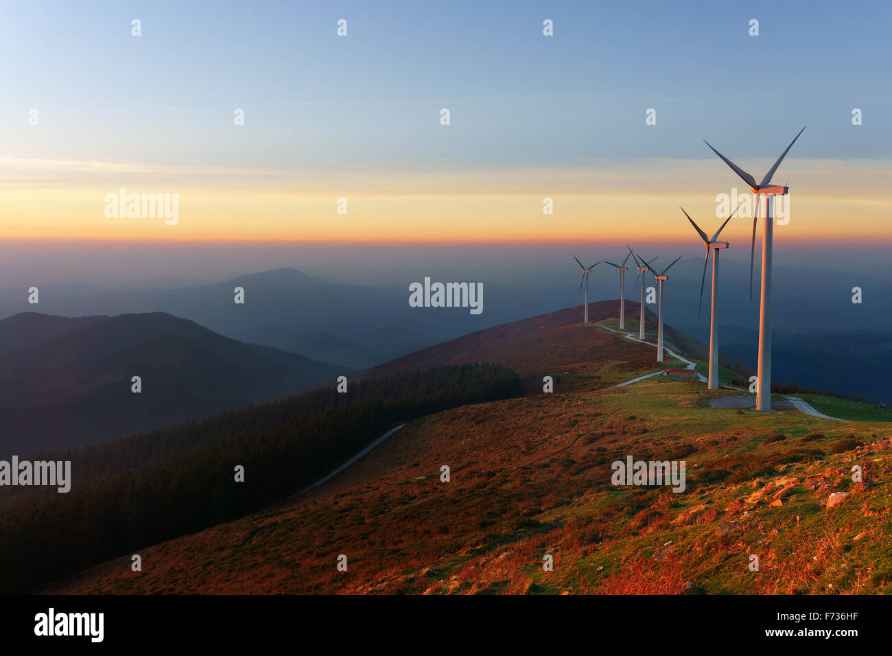 Wind mill park in hi-res stock photography and images - Alamy