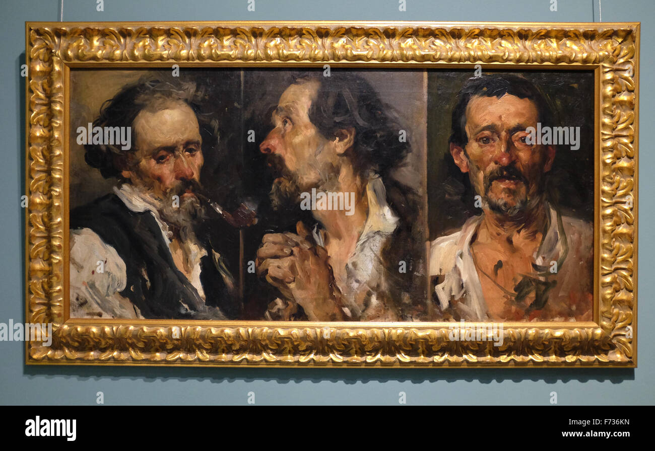 Joaquin Sorolla Bastida, Study of Three Heads, Museum of Fine Arts of ...