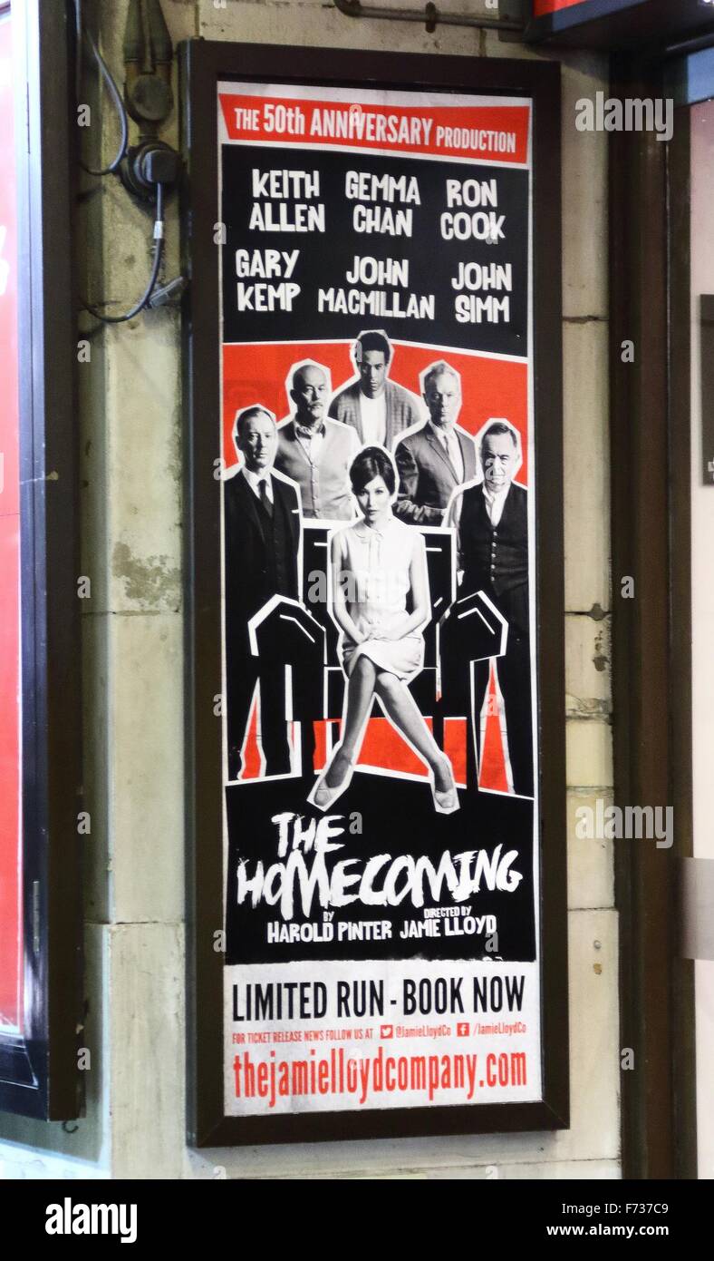 London.UK. The Homecoming Press Gala at the Trafalgar Studios ...