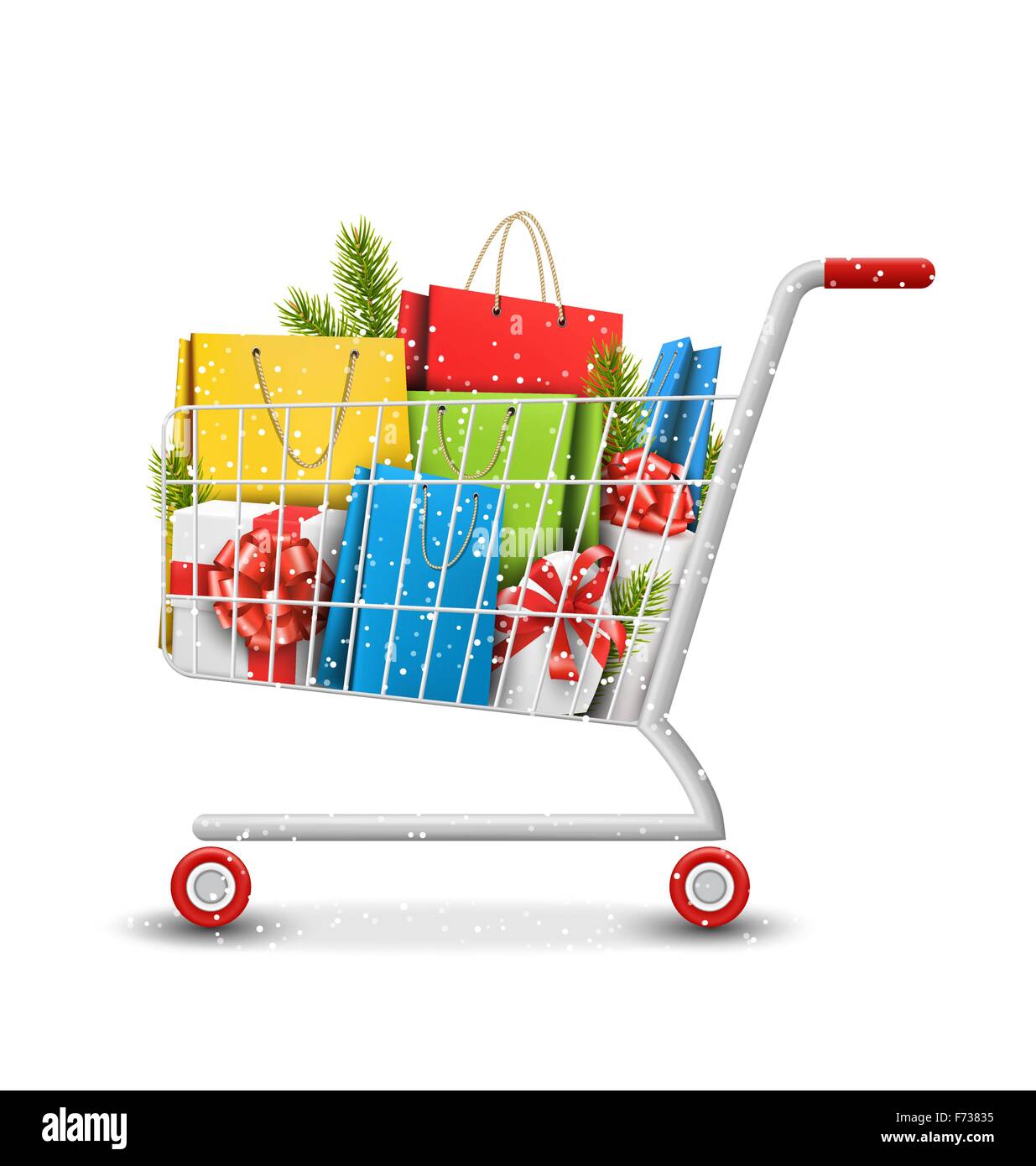 Shopping cart boxes pin hi-res stock photography and images - Alamy
