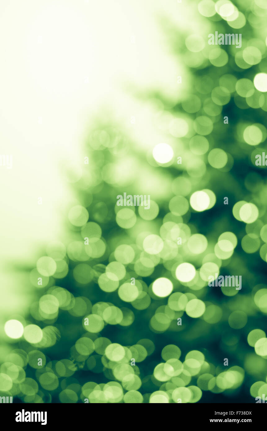 blurred Christmas tree with lights Stock Photo - Alamy