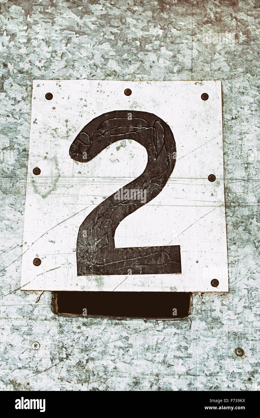 Metal numbers hi-res stock photography and images - Alamy