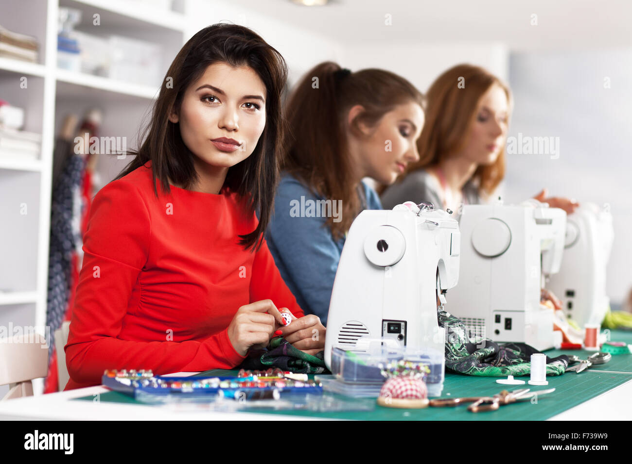Women in a sewing workshop Stock Photo - Alamy