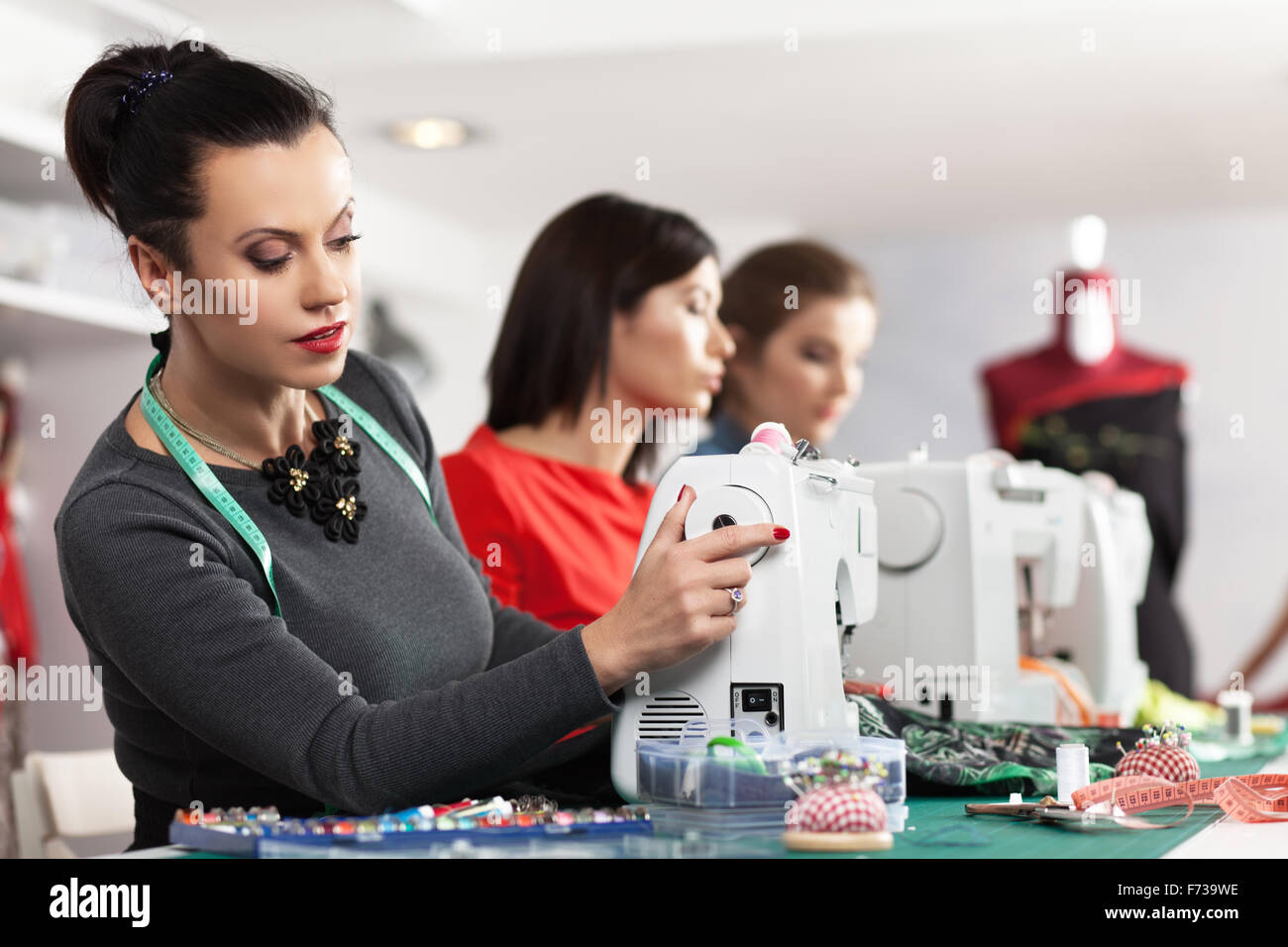 Women in a sewing workshop Stock Photo - Alamy