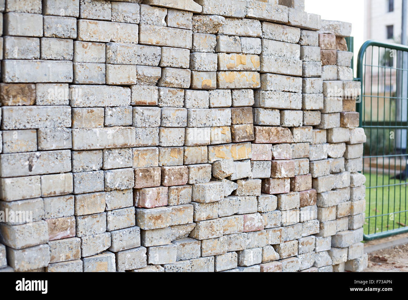 pile of cement brick block Stock Photo - Alamy