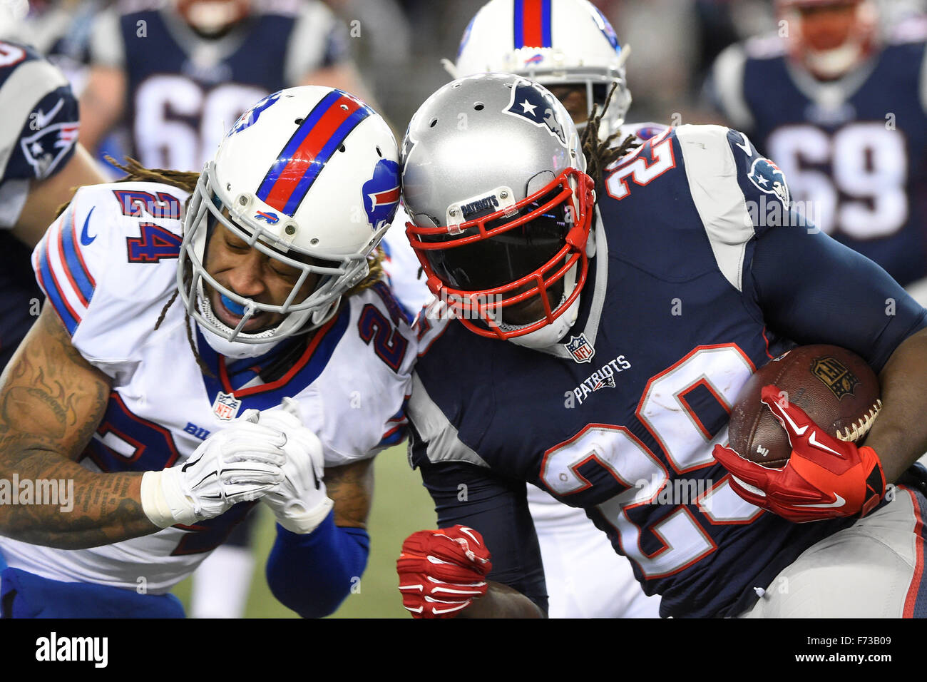 Regulation Time. 23rd Nov, 2015. MA, USA: Buffalo Bills cornerback ...