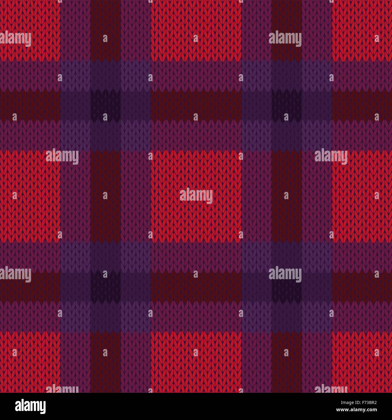 Knitting seamless checkered vector texture as a simple texture in red ...