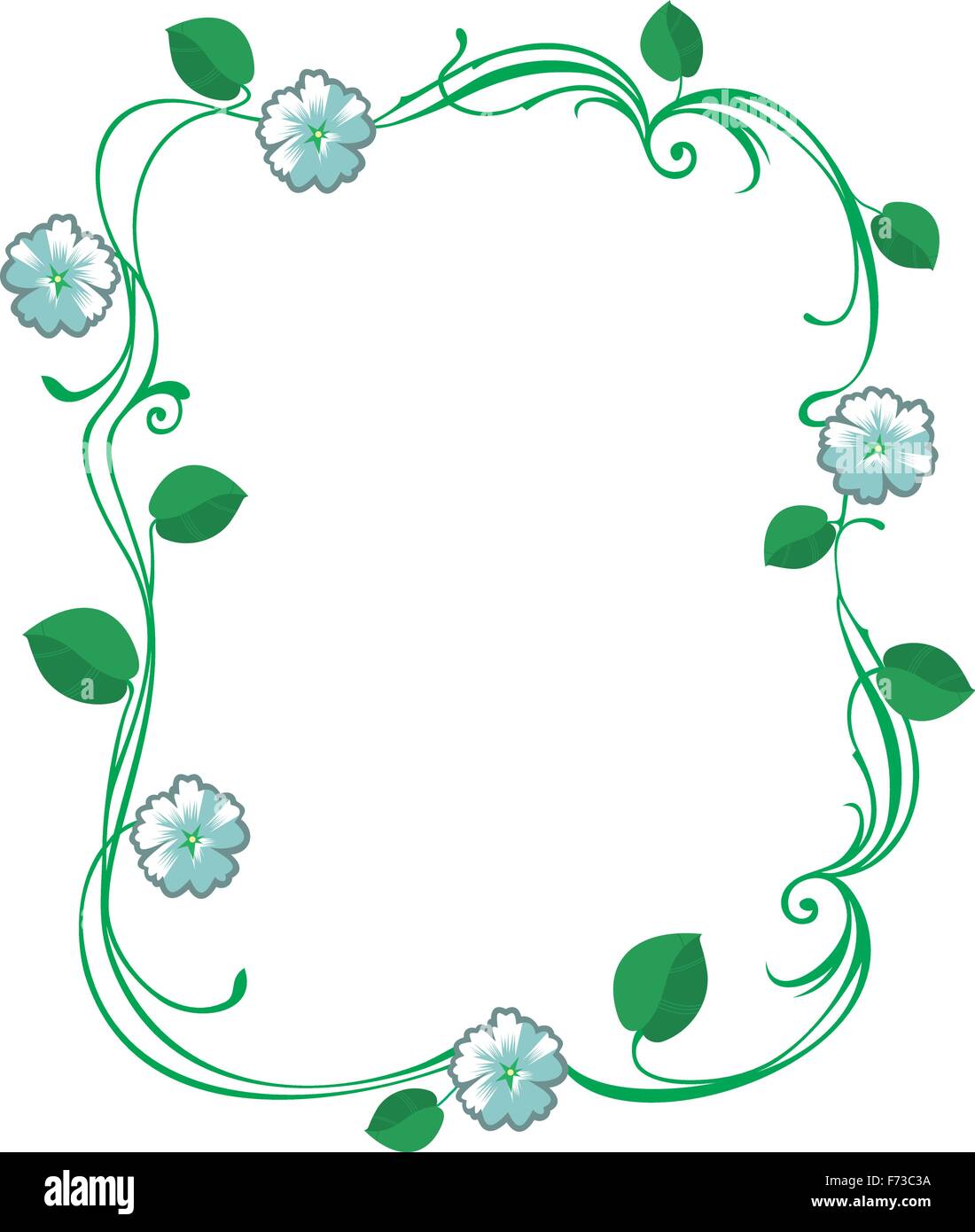 Floral decorative frame. Floral original decorative frame illustration ... Floral decorative frame. Floral original decorative frame illustration ...