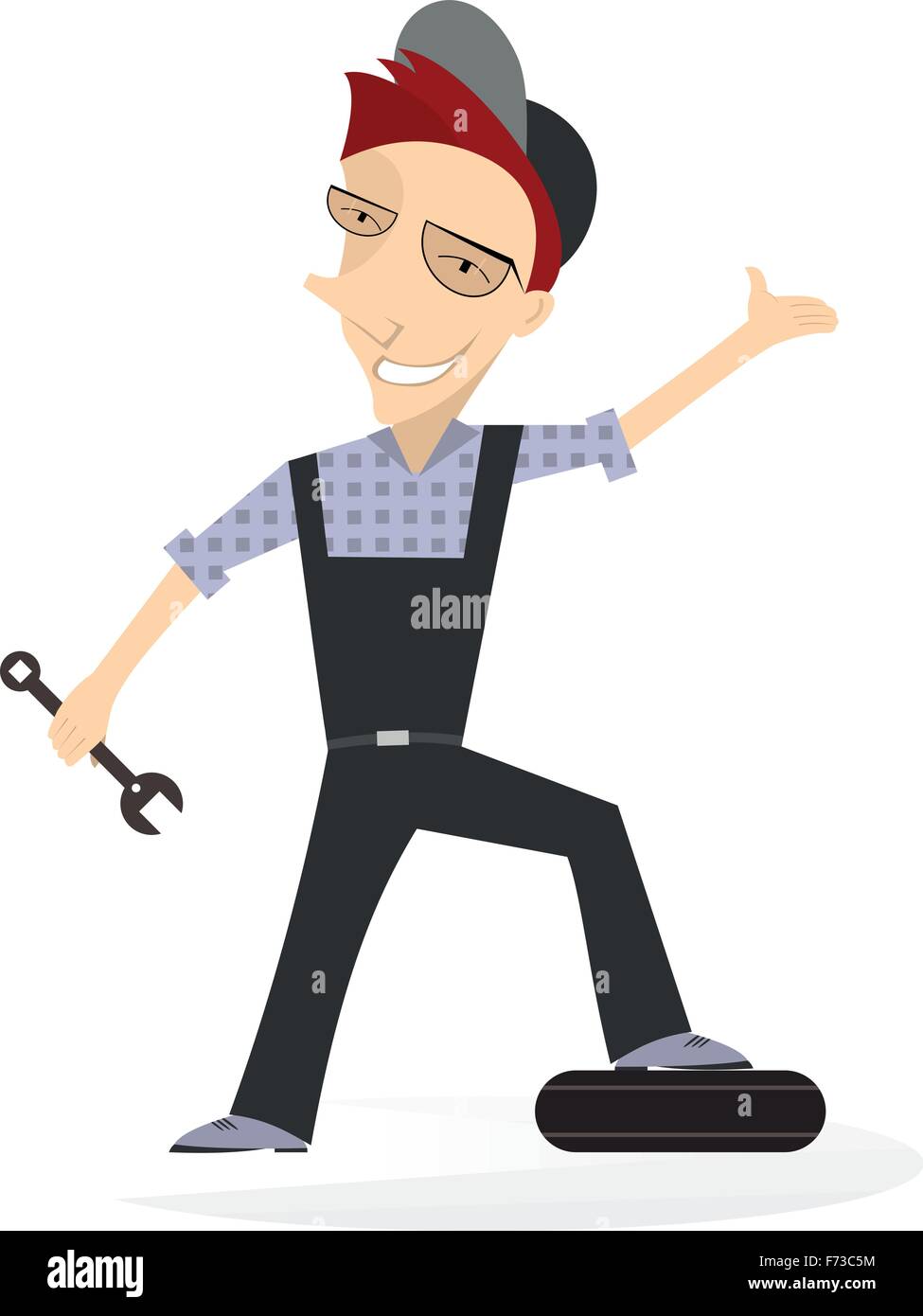 Cartoon mechanic hi-res stock photography and images - Alamy