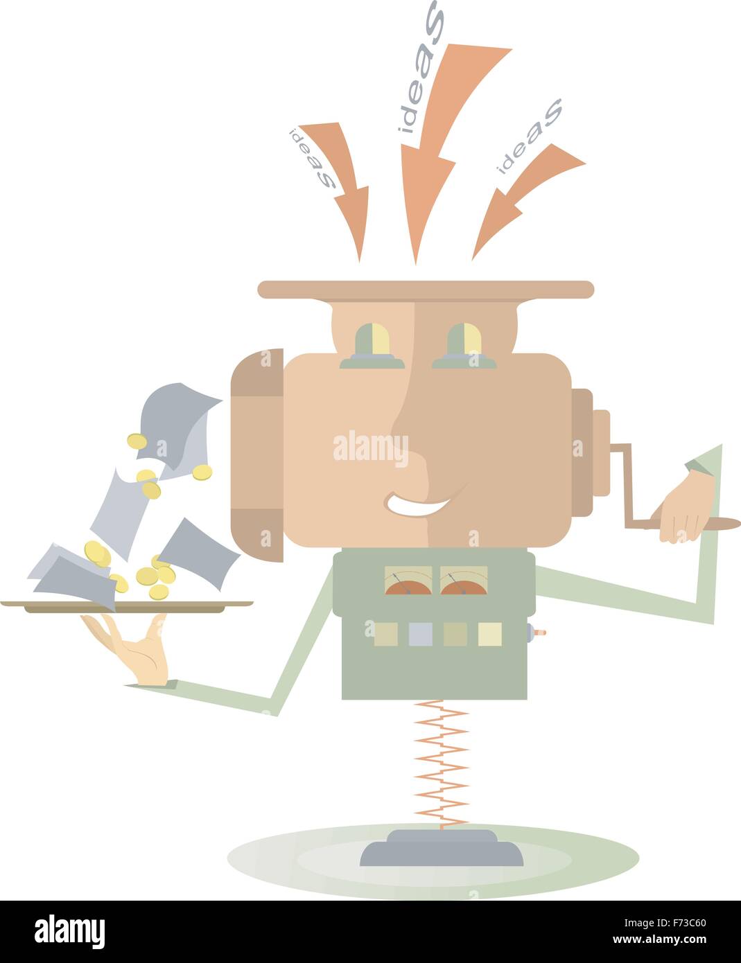 Ideas maker machine Stock Vector Image & Art - Alamy