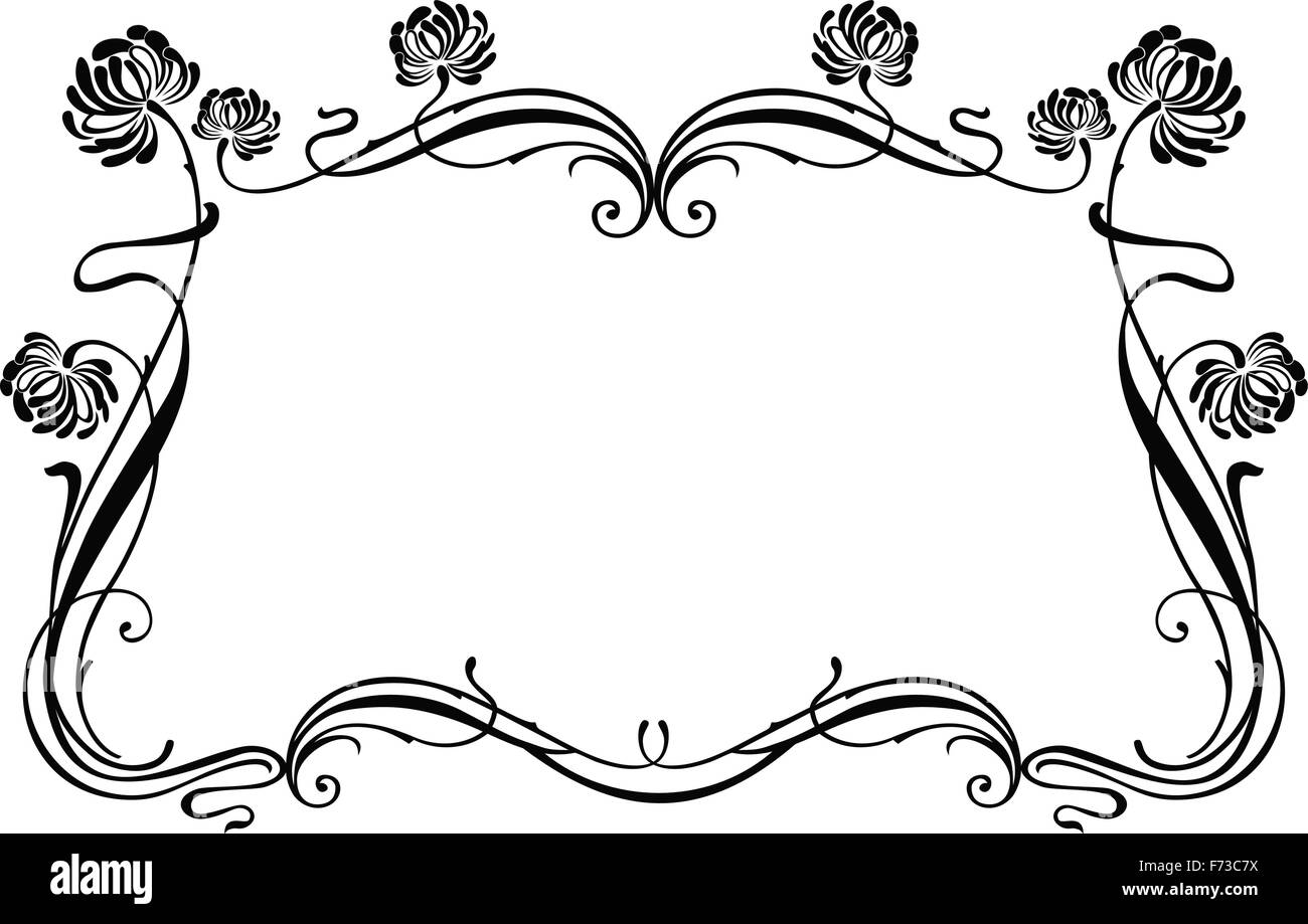 Floral decorative frame. Floral original decorative frame illustration ... Floral decorative frame. Floral original decorative frame illustration ...