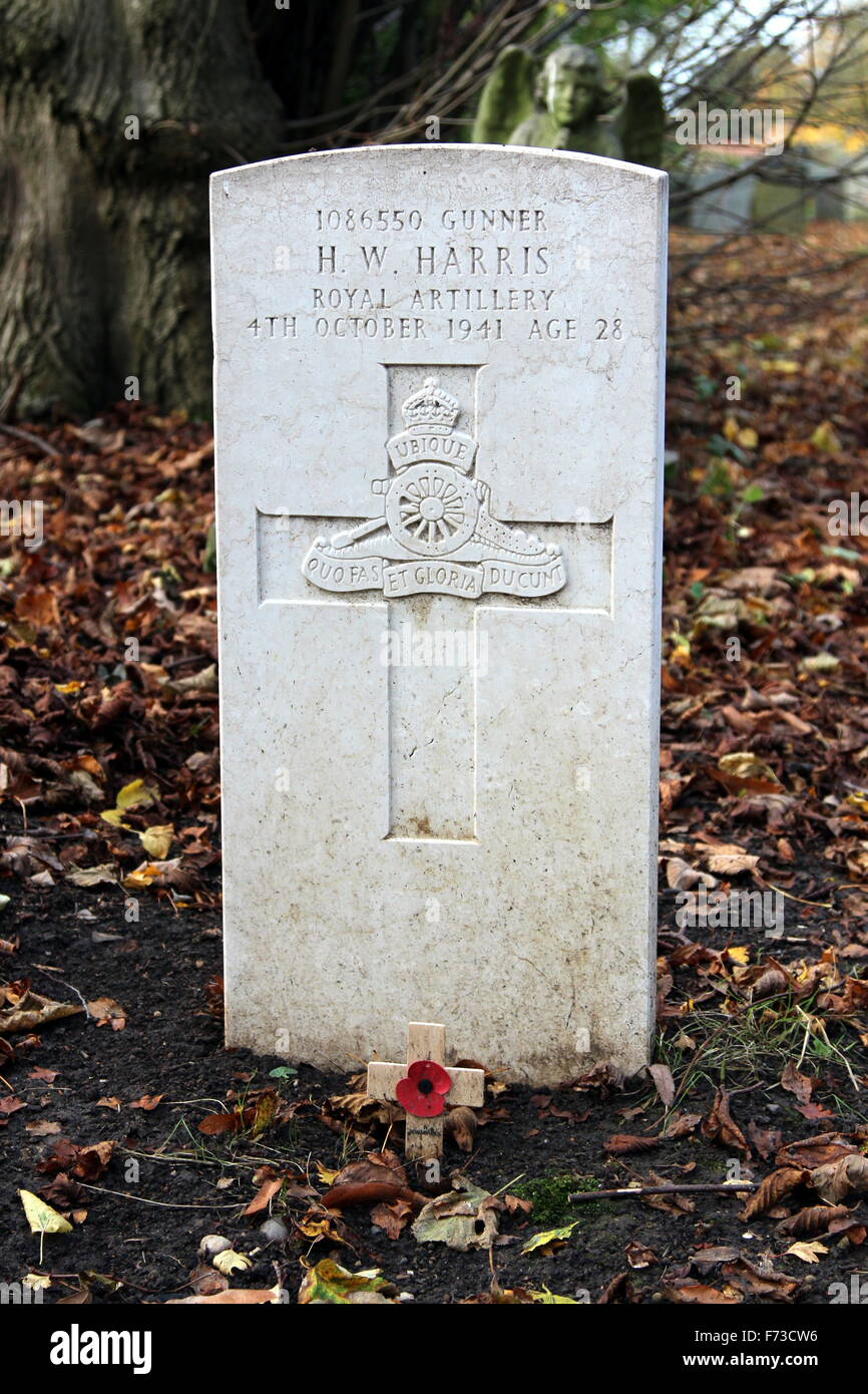 2nd world war gravestone Stock Photo - Alamy