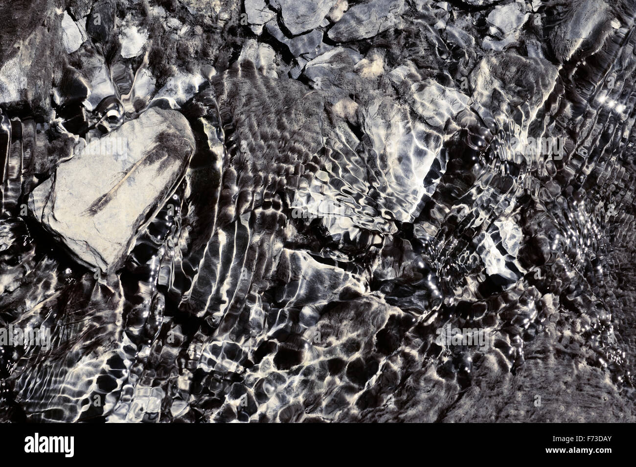 Flowing stream water Stock Photo - Alamy