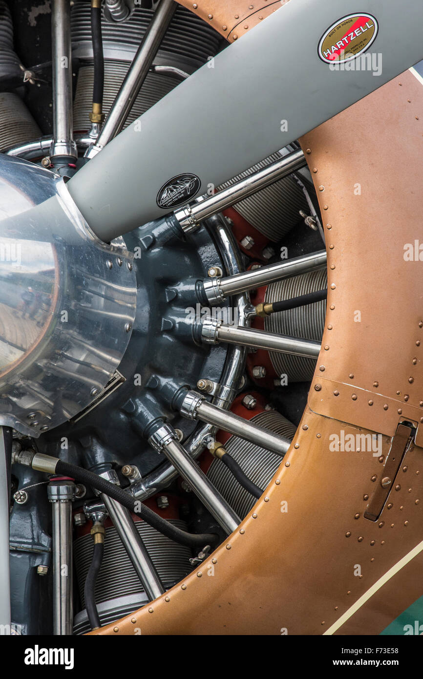 deHavilliand Beaver float plane engine in Alaska Stock Photo - Alamy