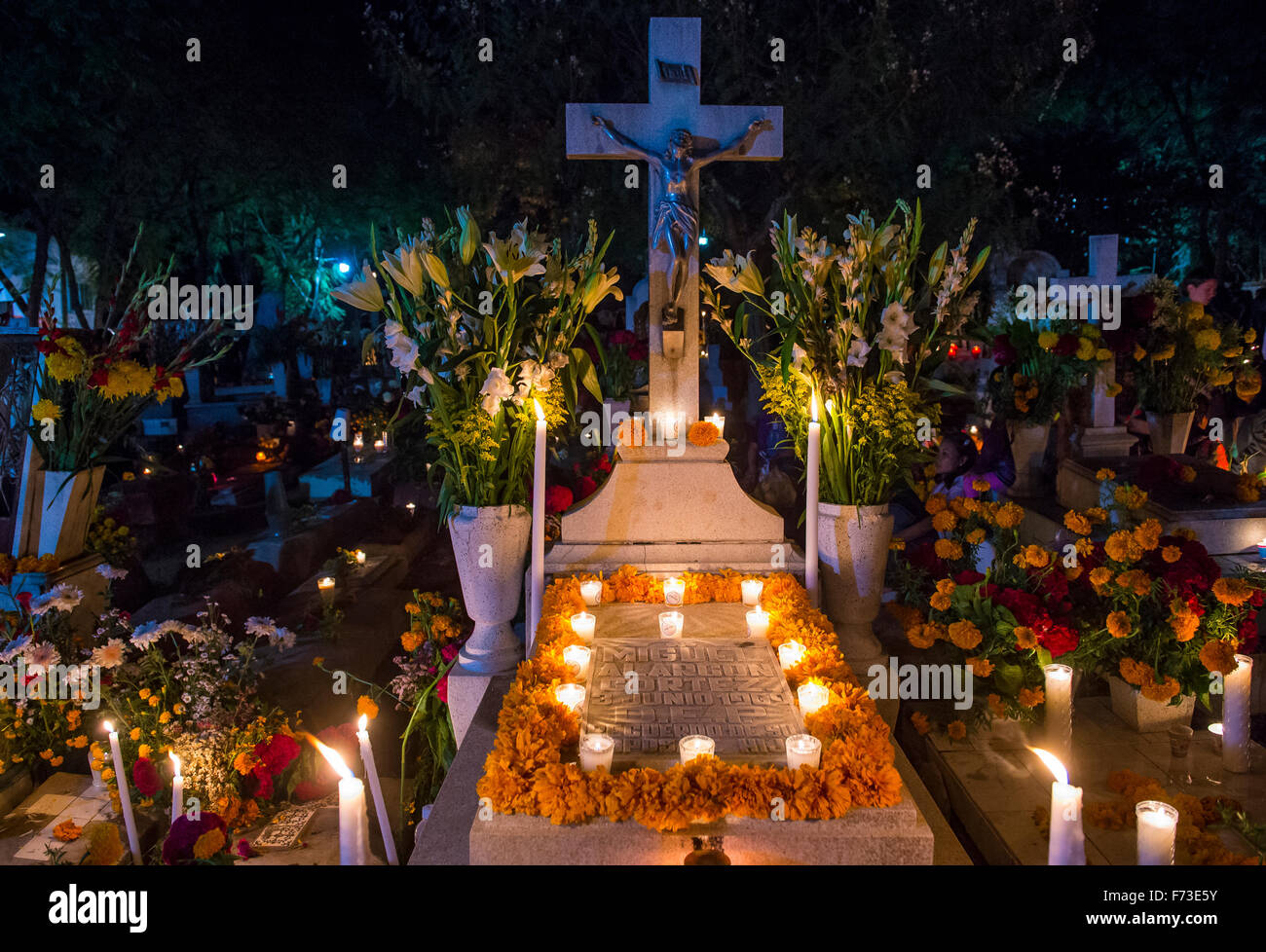 Dia De Los Muertos Cemetery Night