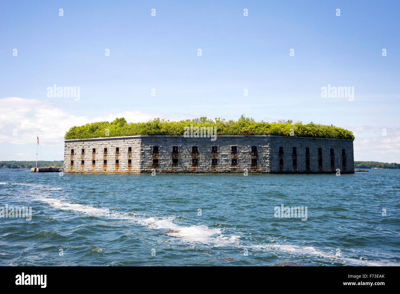 Fort Gorges in Casco Bay Stock Photo - Alamy