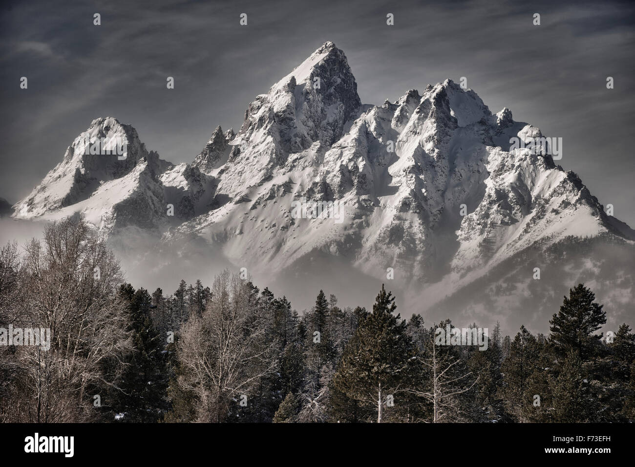The Teton Mountain Range Stock Photo - Alamy