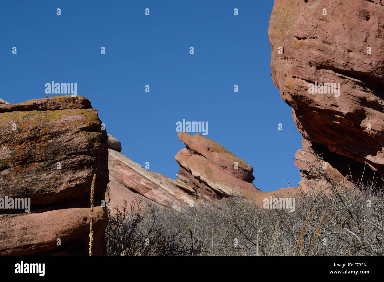 Erosion of sandstone Red Rocks geological formation Stock Photo - Alamy