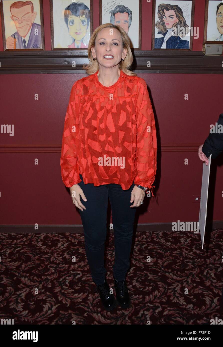 New York, NY, USA. 24th Nov, 2015. Marlee Matlin in attendance for ...