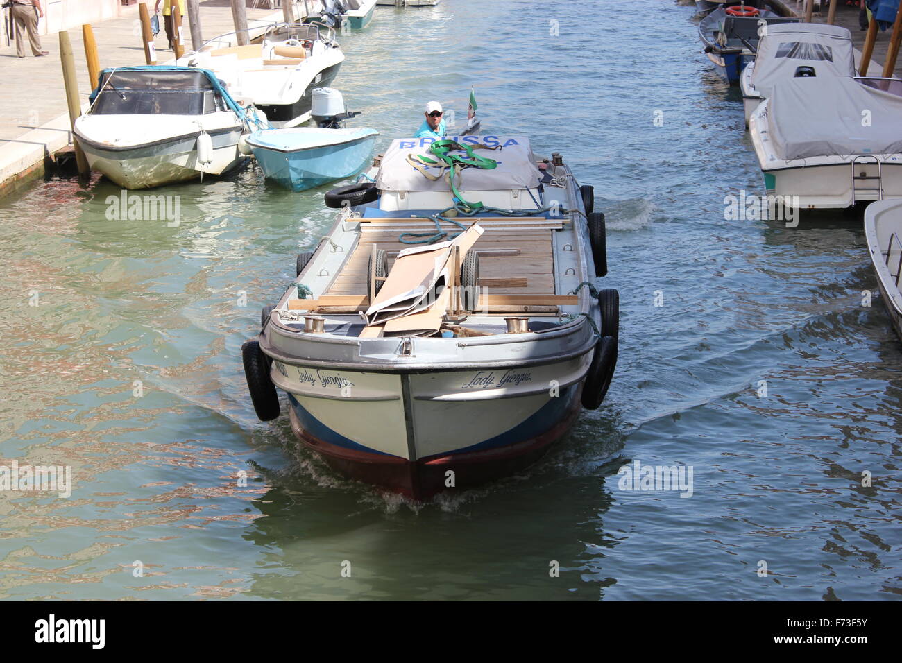 Man walking along water canal hi-res stock photography and images - Alamy