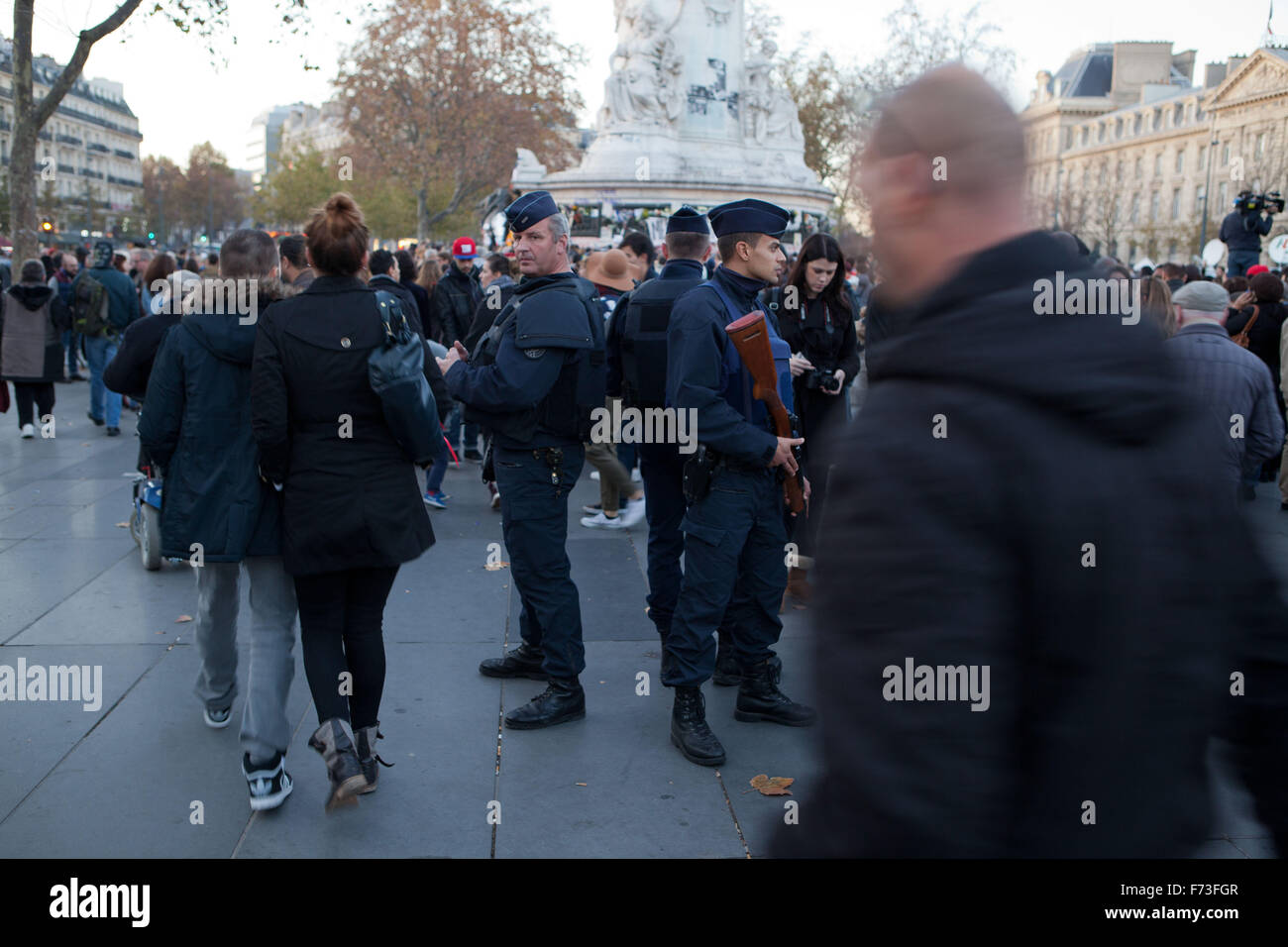 Mass panic broke out at Place de la Republique two days after 132 ...