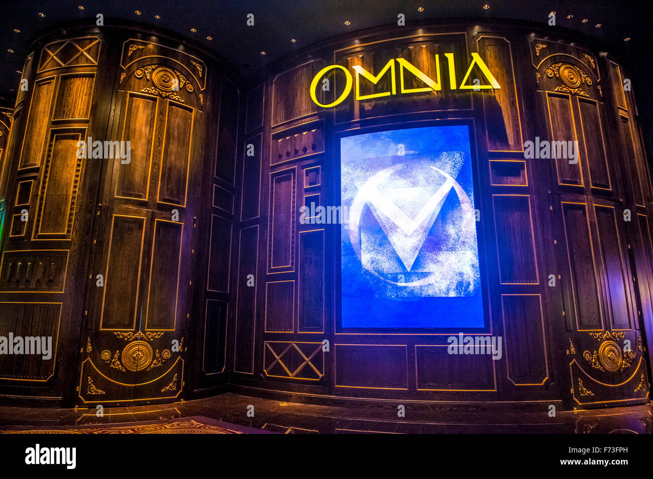 The Omnia Night club in Ceasars palace hotel in Las Vegas Stock Photo ...
