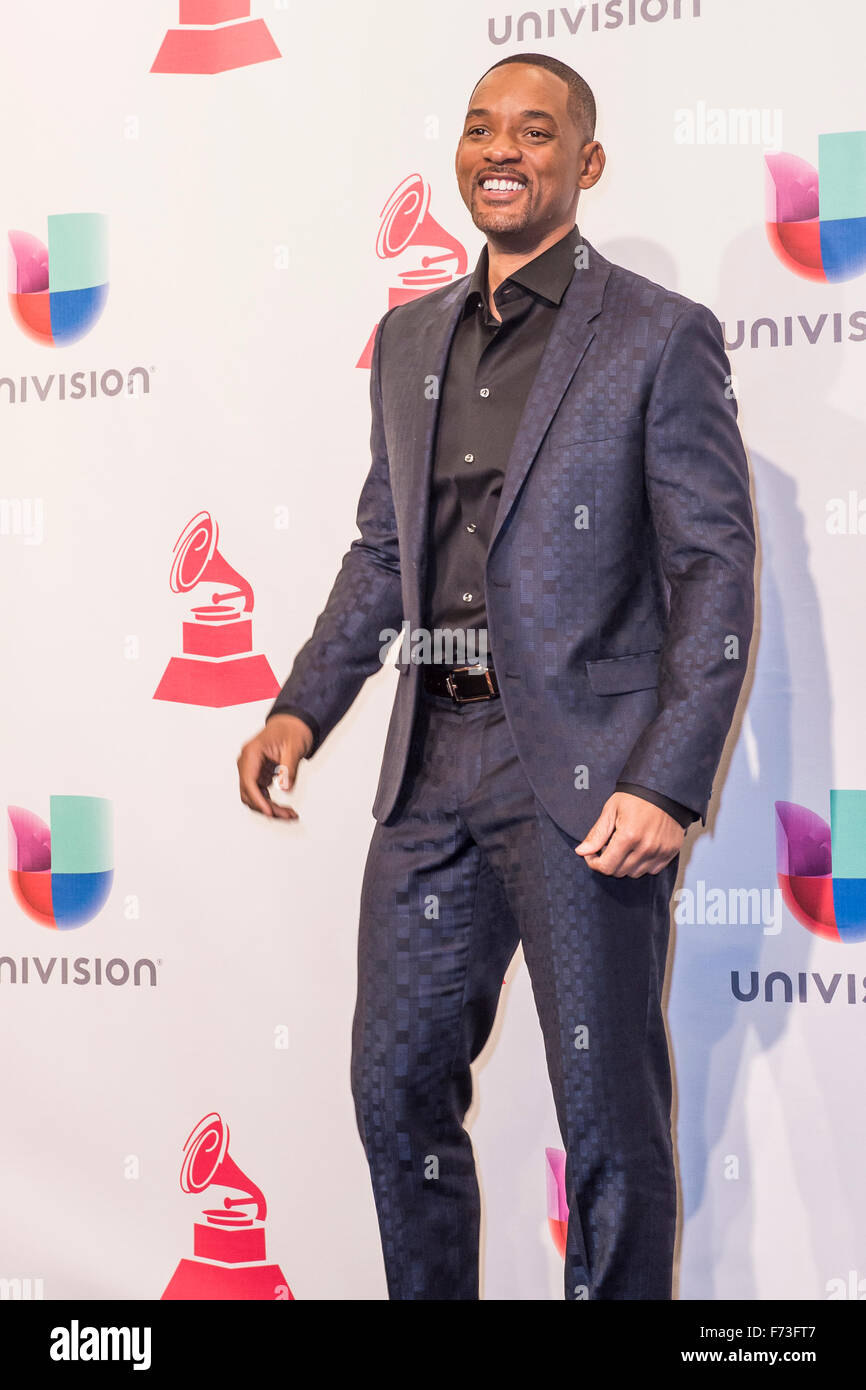 Actor Will Smith pose in the press room during the 16th Annual Latin ...