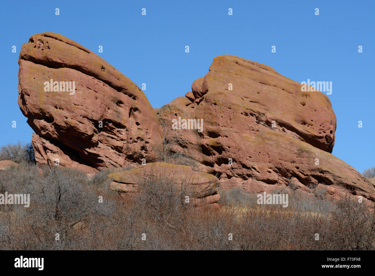 Erosion of sandstone Red Rocks geological formation Stock Photo - Alamy