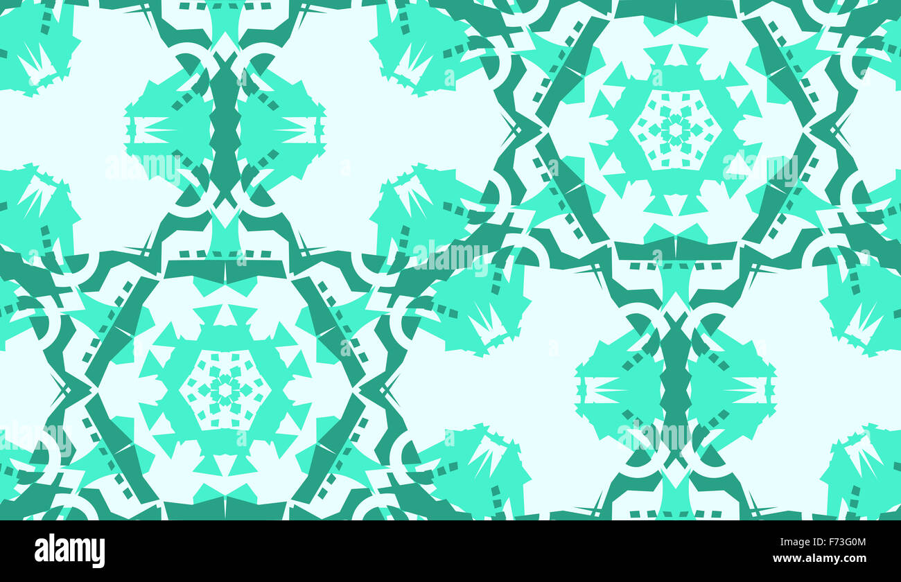 Repeating green doily pattern with hexagonal shapes Stock Photo - Alamy