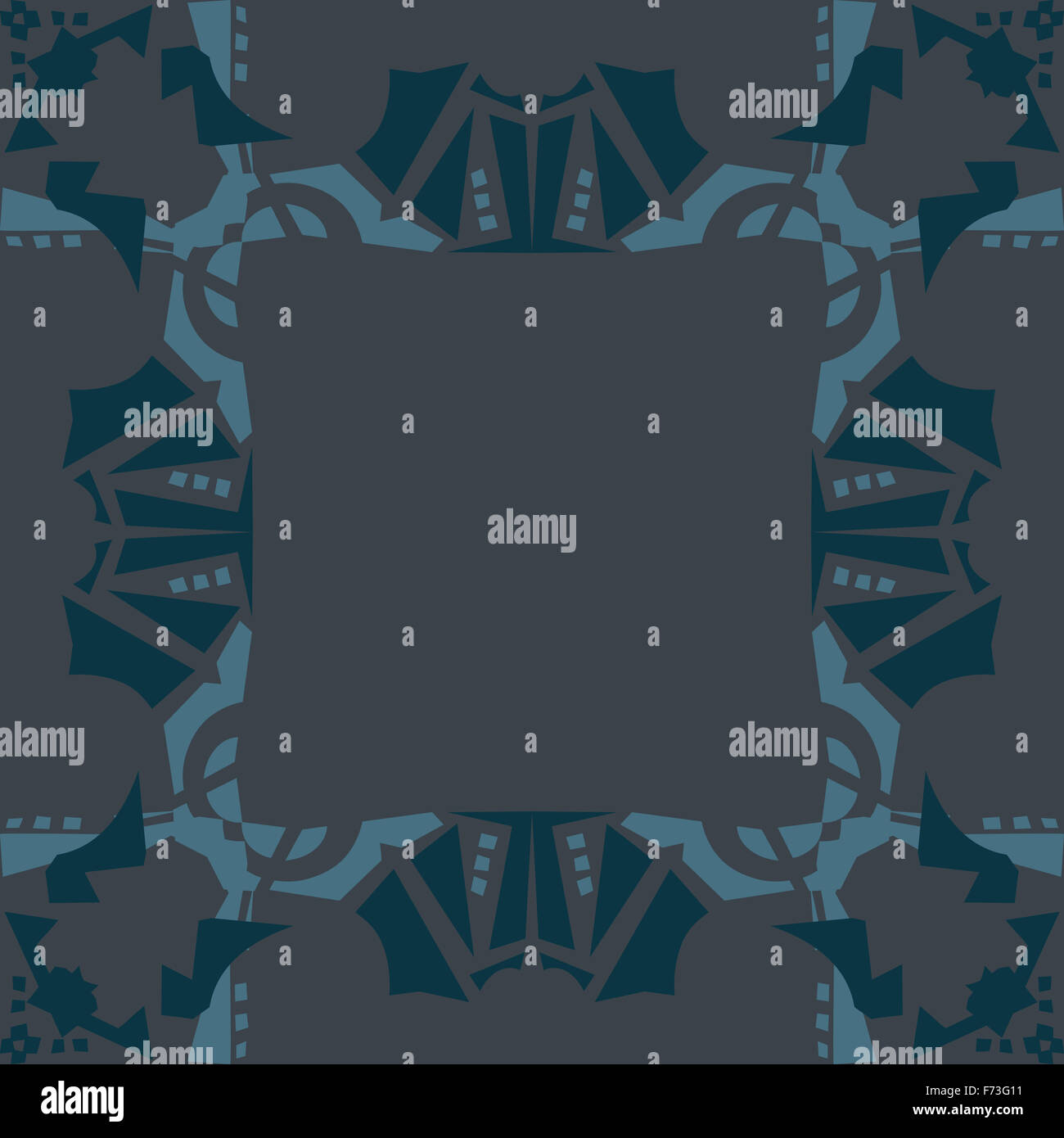Abstract seamless background frame background in gray and blue Stock ...