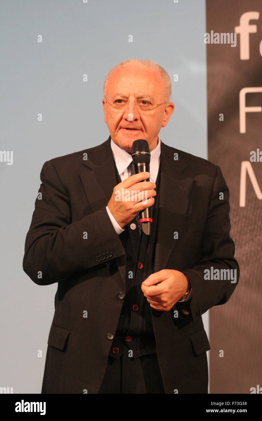 Naples, Italy. 24th Nov, 2015. Members of the family business in the ...