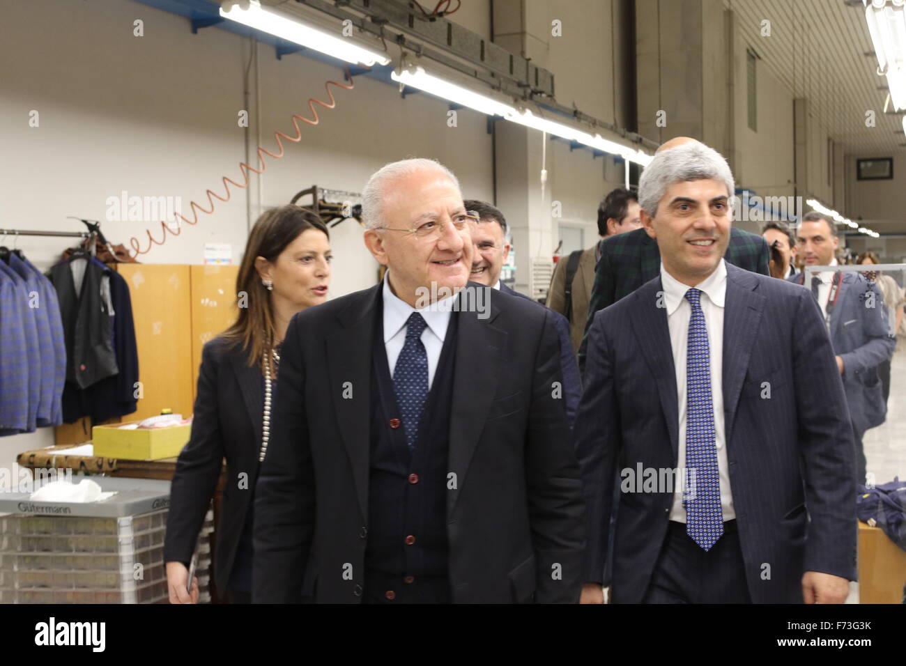Naples, Italy. 24th Nov, 2015. Members of the family business in the ...