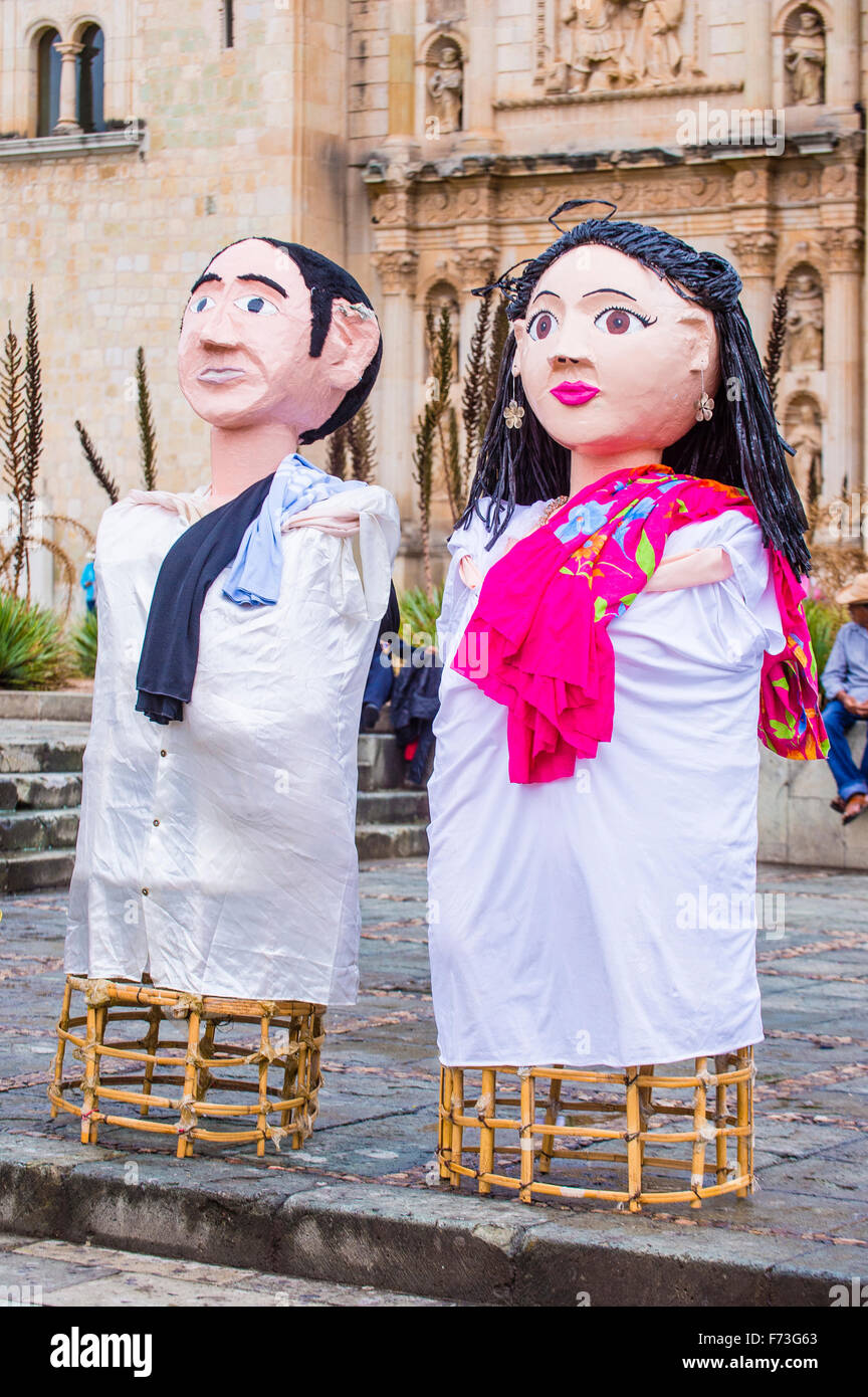 Mojigangas at the carnival of the Day of the Dead in Oaxaca, Mexico ...