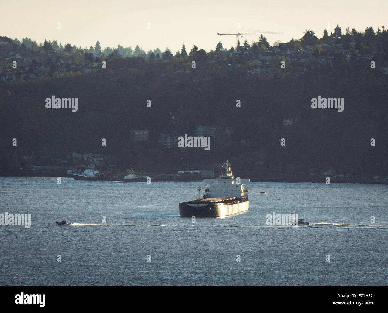 Seattle, Washington, USA. 20th Nov, 2015. Cargo ship, the Gallia Graeca ...