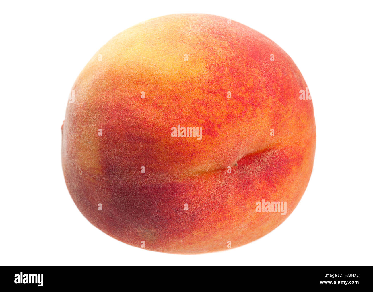Peach fruit isolated on Cut Out Stock Images & Pictures - Alamy