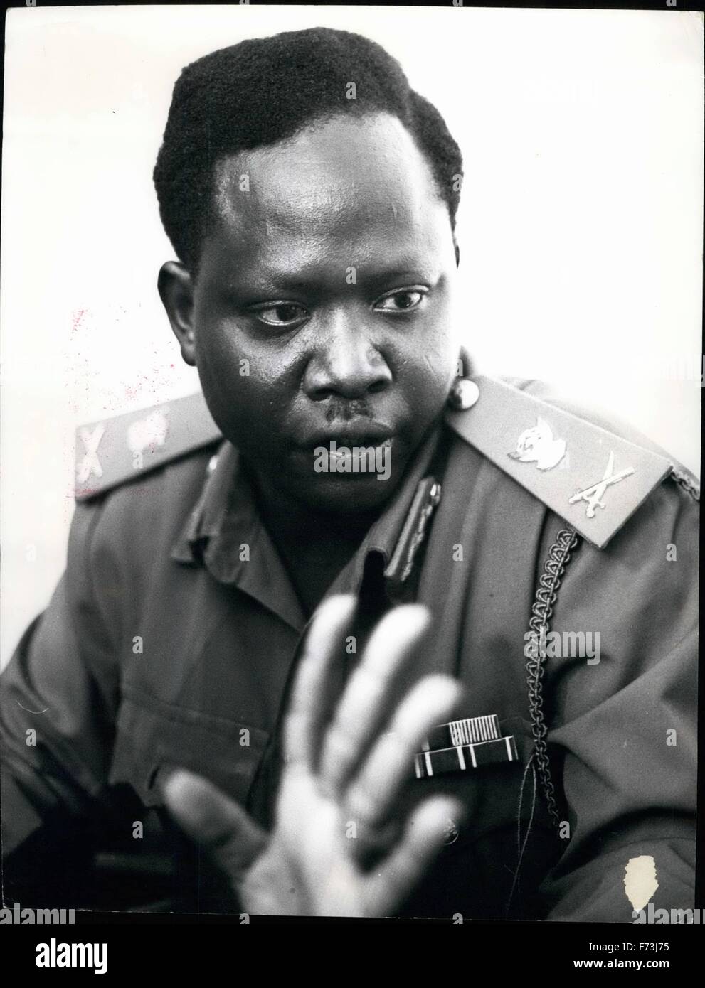 1968 - Sudan: Lagu. Major General Joseph Lagu. Born Nov 21. 1931 ...