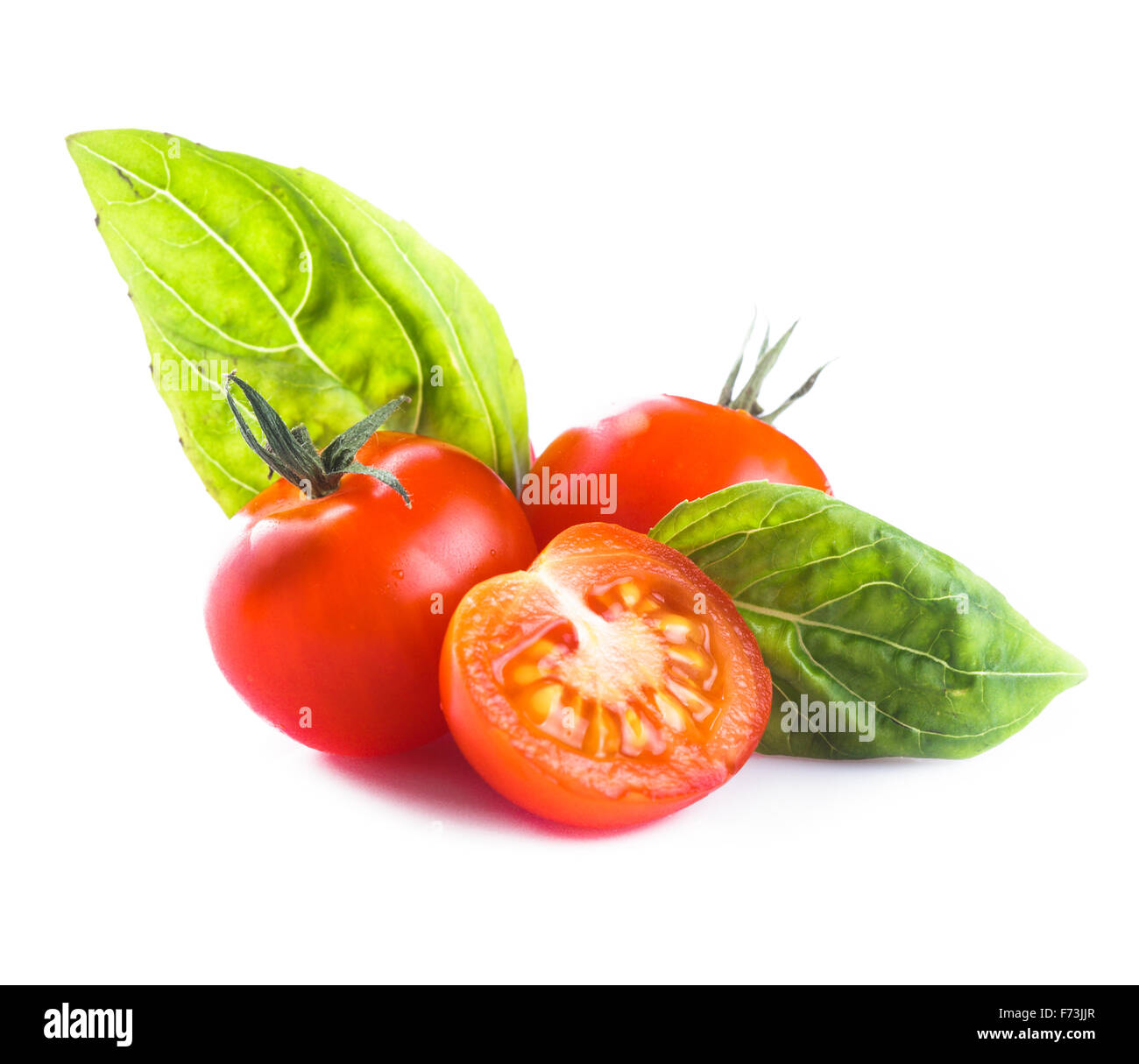 Tomato and basil Stock Photo - Alamy