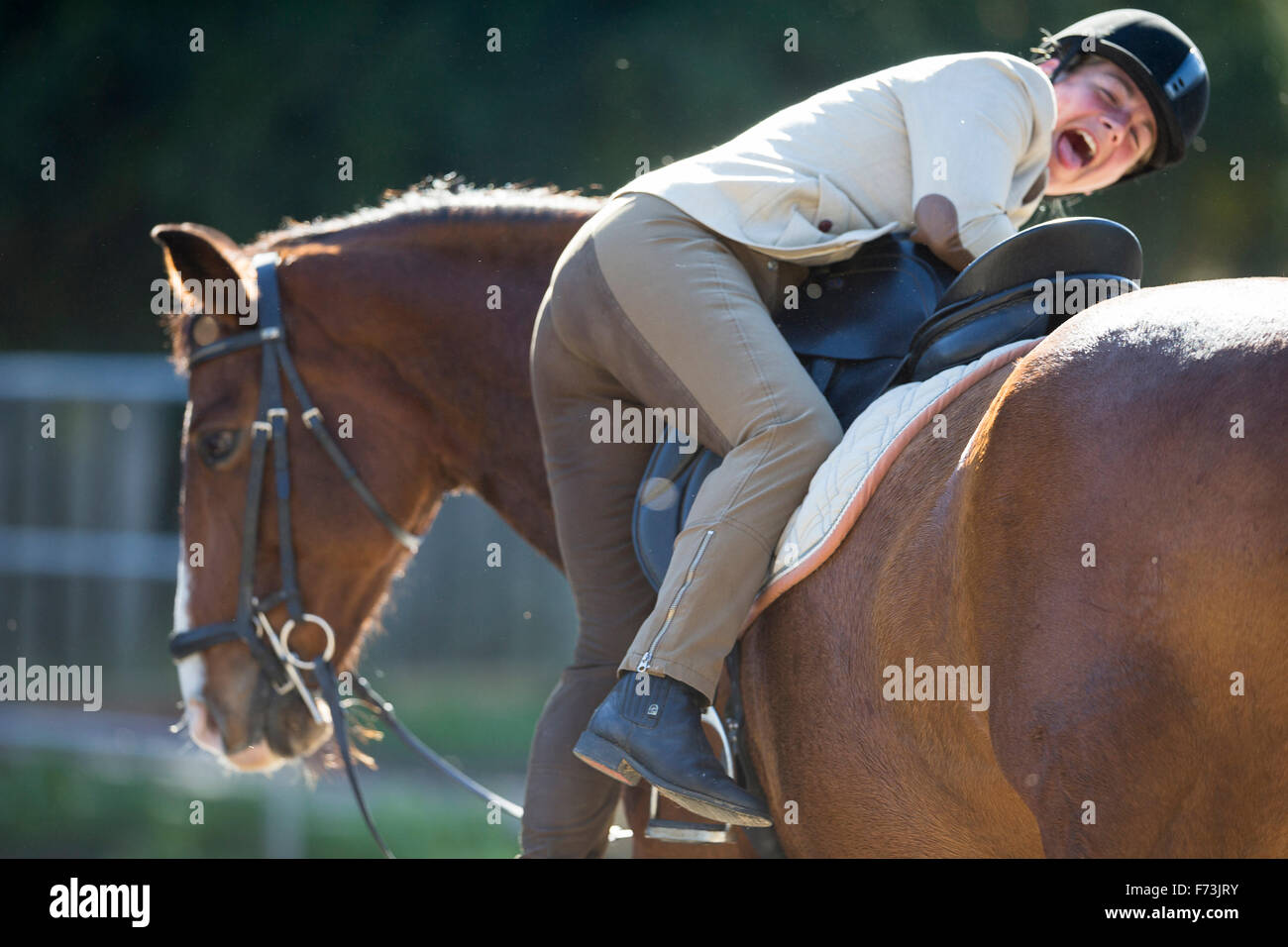 Mounting horse hi-res stock photography and images - Alamy