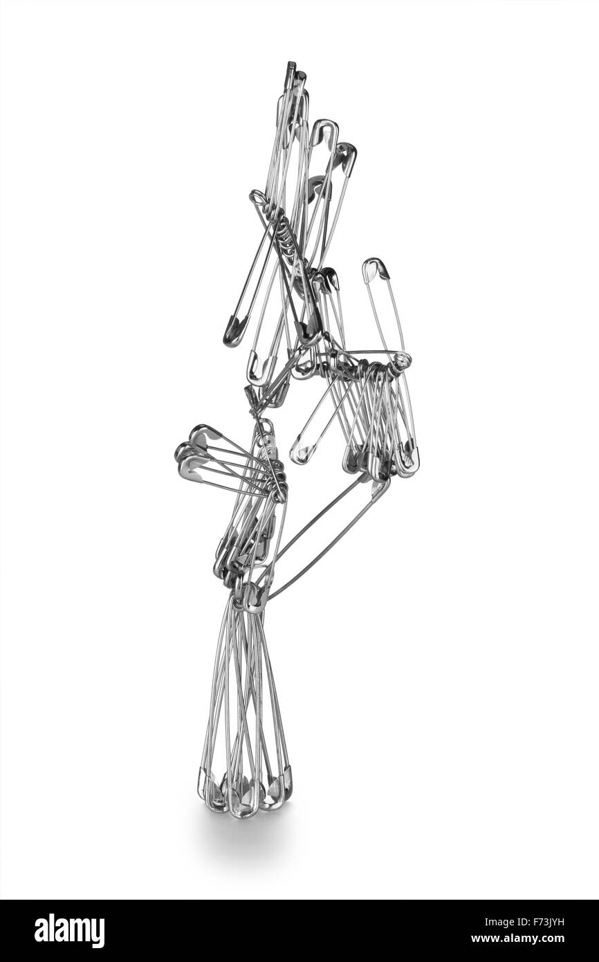 metal safety pins Stock Photo - Alamy