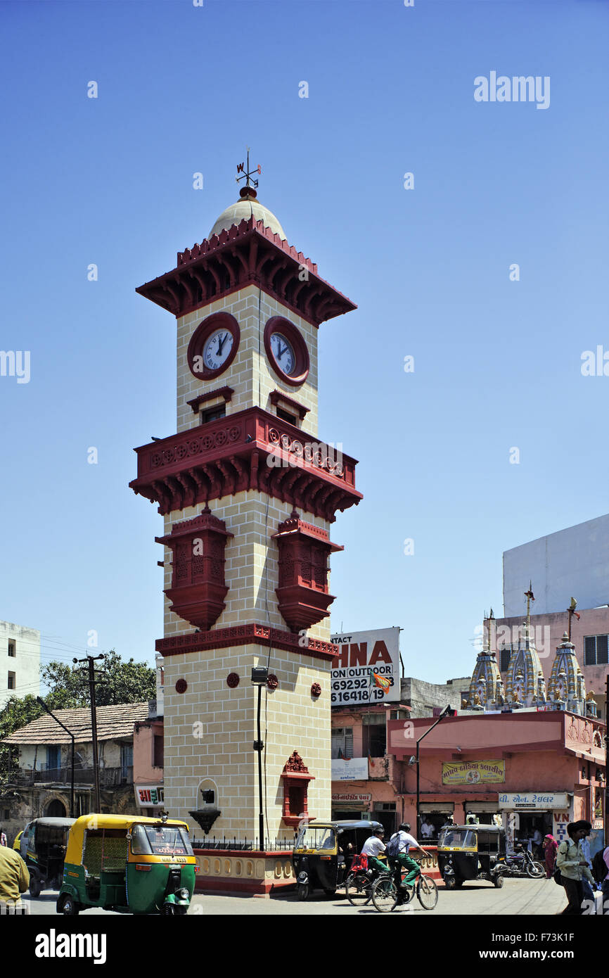 Pancheshwar clock tower, jamnagar, saurashtra, gujarat, india, asia ...