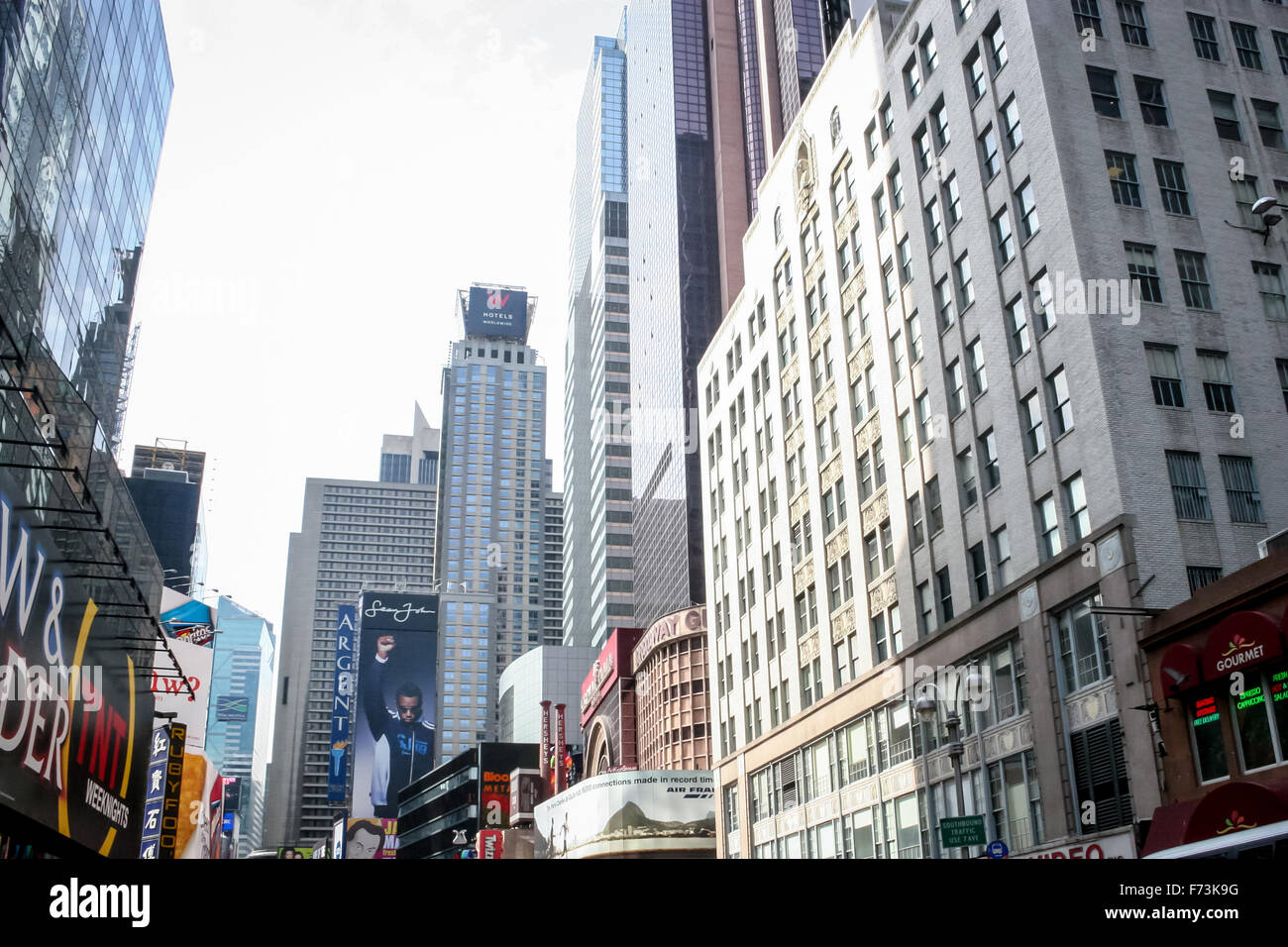 The Times Square, major commercial intersection and neighborhood in ...