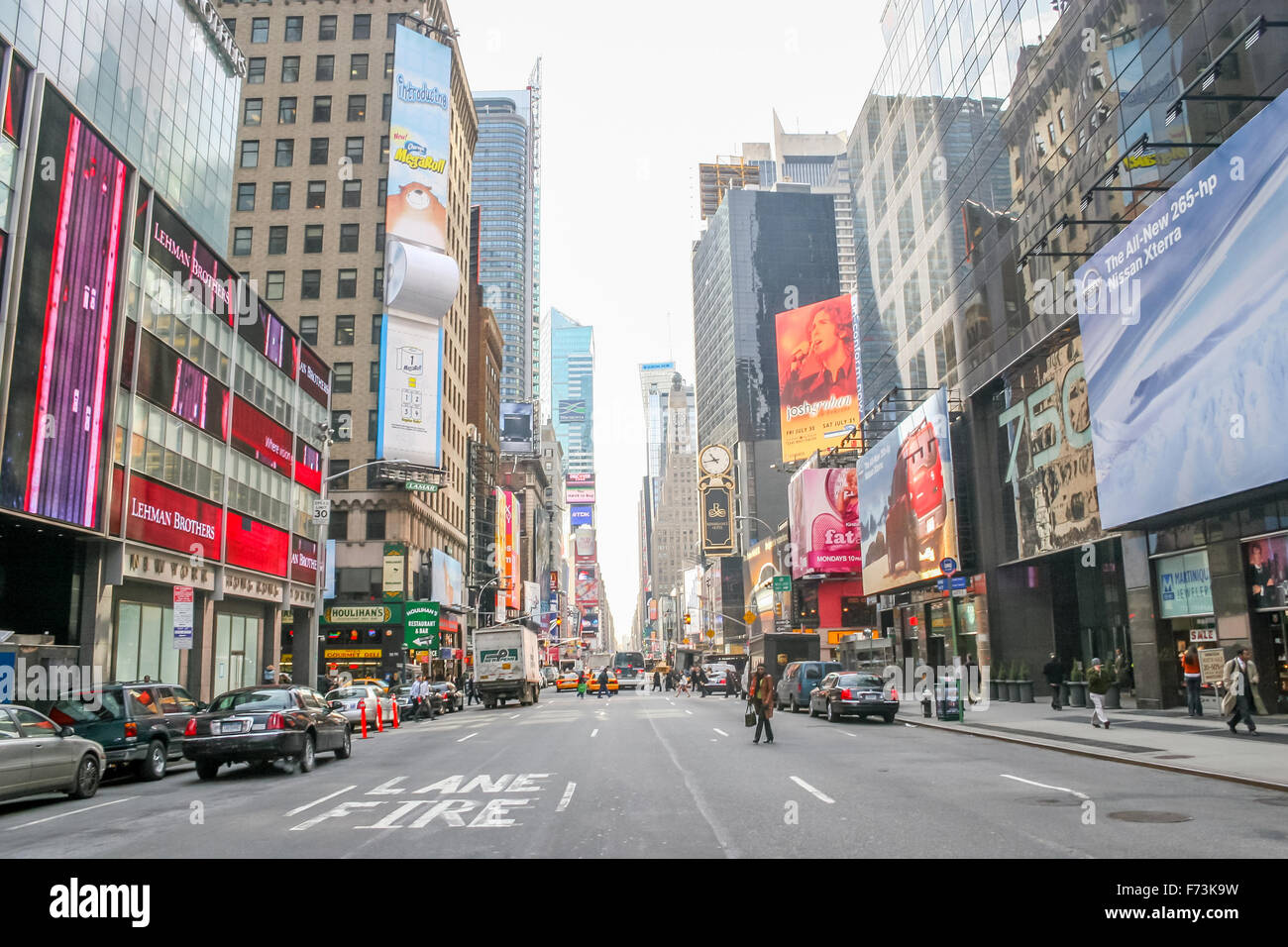 The Times Square, major commercial intersection and neighborhood in ...