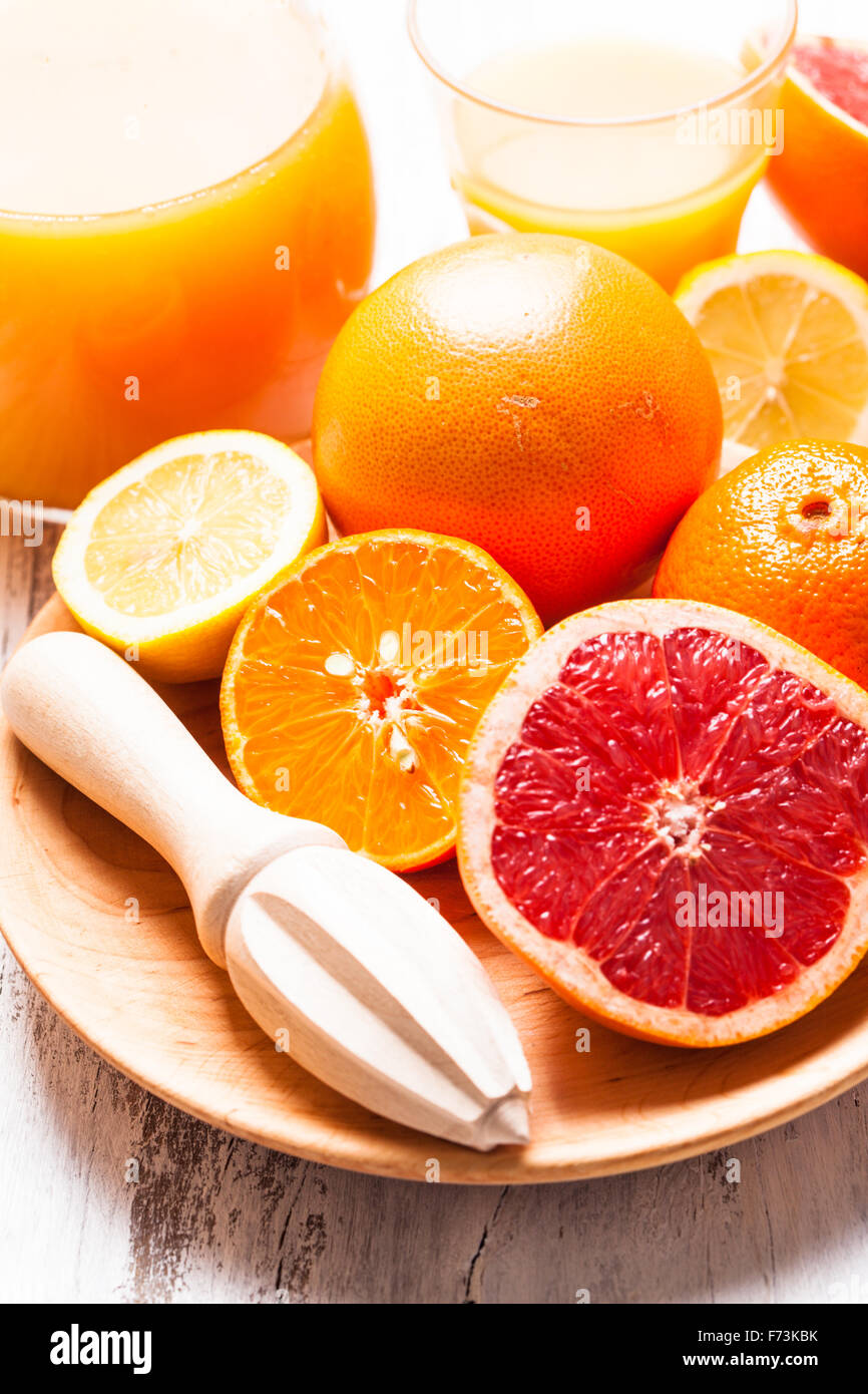 The tangerine juice Stock Photo - Alamy